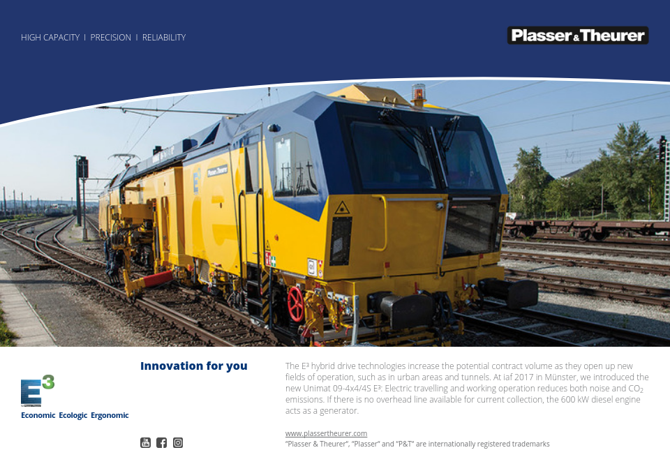 Plasser & Theurer - Future Rail | Issue 60 | April 2018