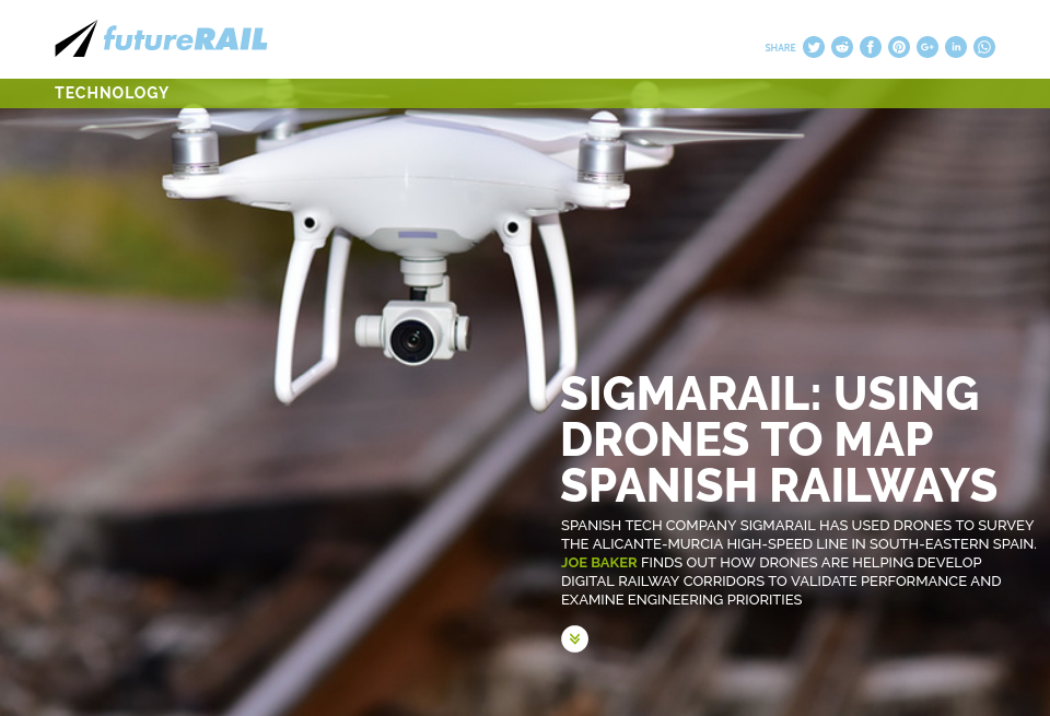 SigmaRail: using drones to map Spanish railways - Future Rail | Issue ...