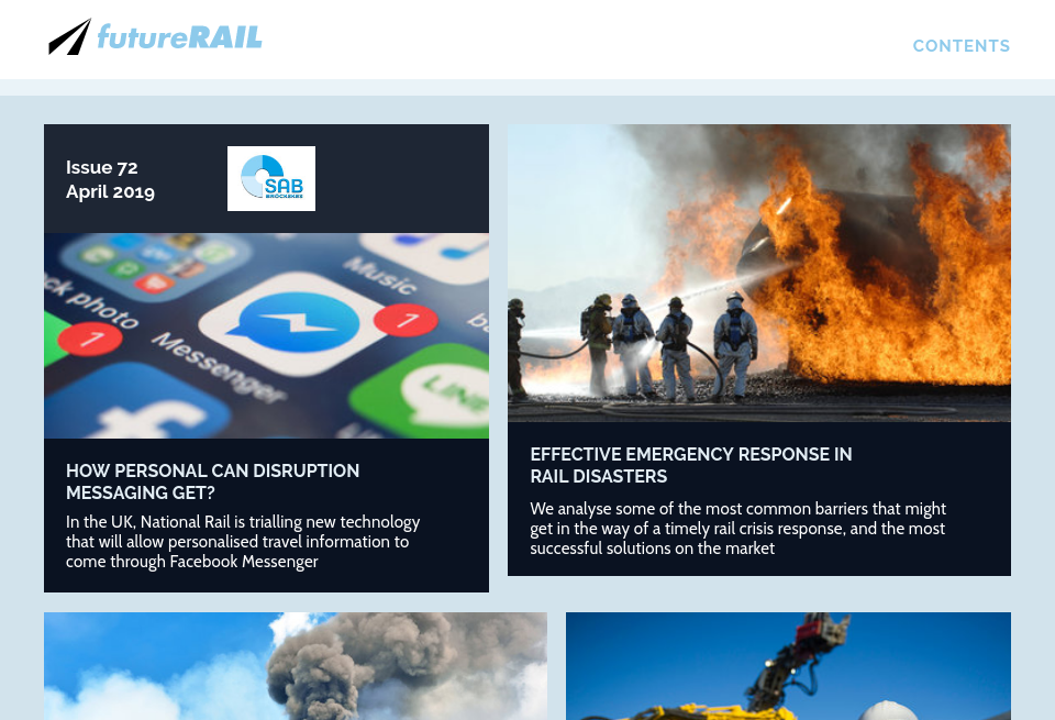 Effective emergency response in rail disasters - Future Rail | Issue 72 ...