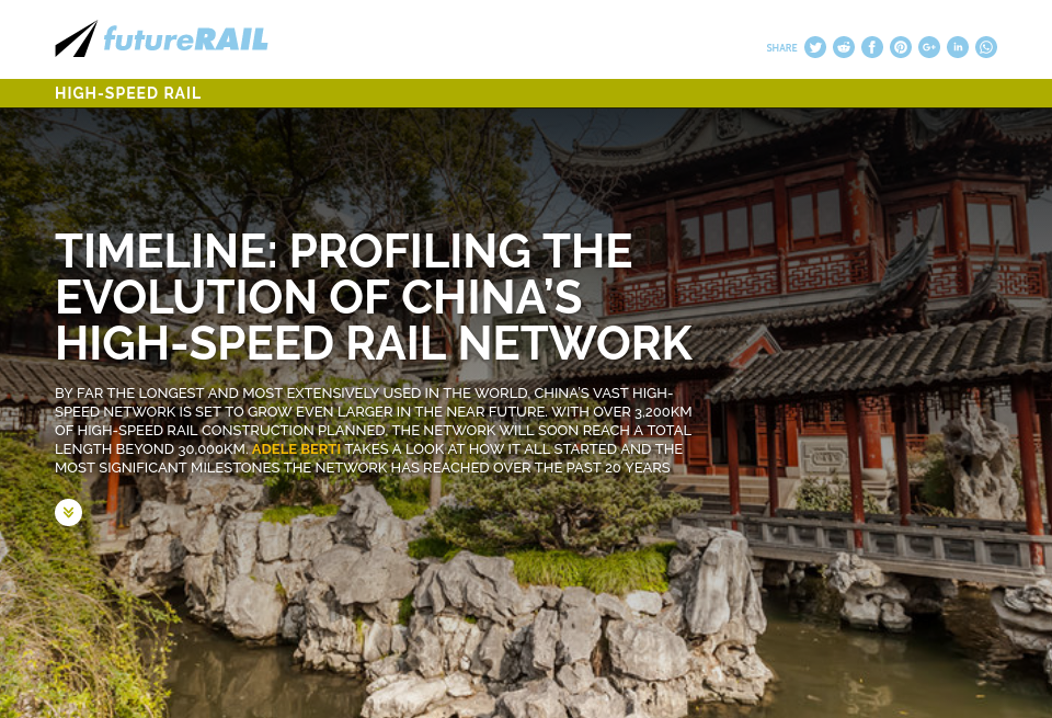 Timeline: profiling the evolution of China’s high-speed rail network ...