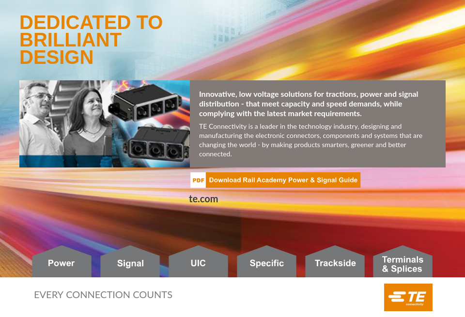 TE Connectivity - Future Rail | Issue 64 | August 2018