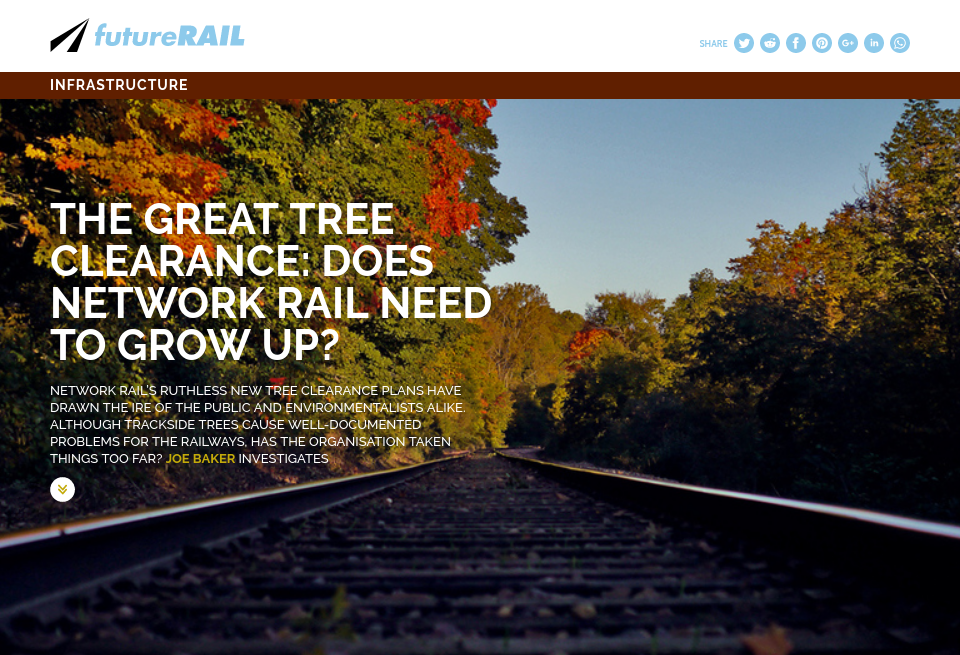 The great tree clearance: does Network Rail need to grow up? - Future ...