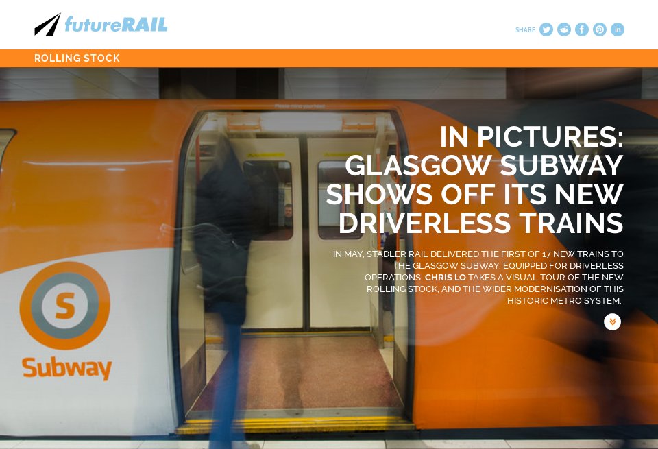 In pictures: Glasgow Subway shows off its new driverless trains ...