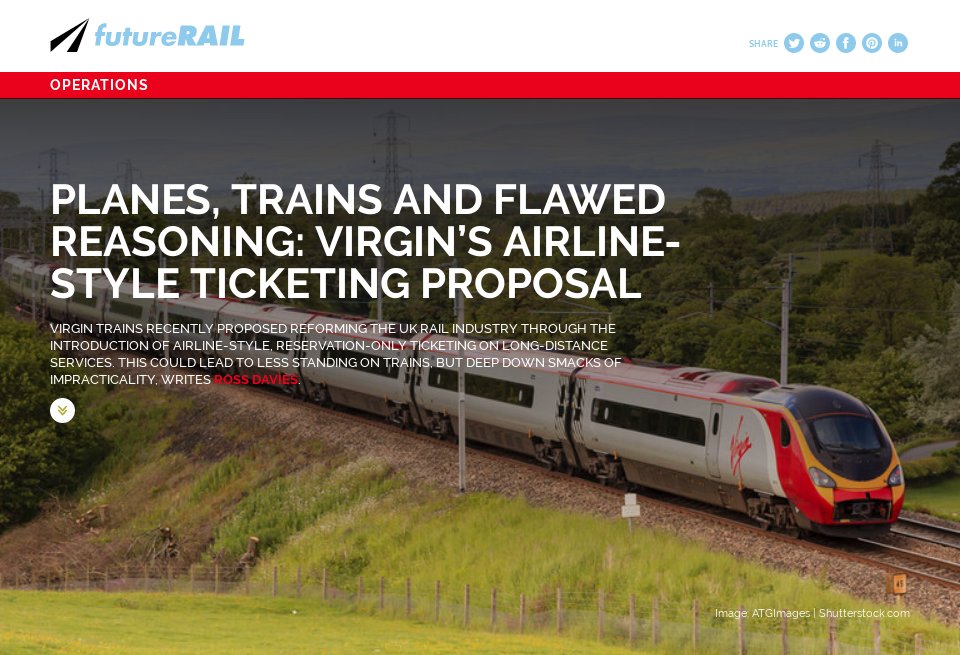 Planes, trains and flawed reasoning: Virgin’s airline-style ticketing ...