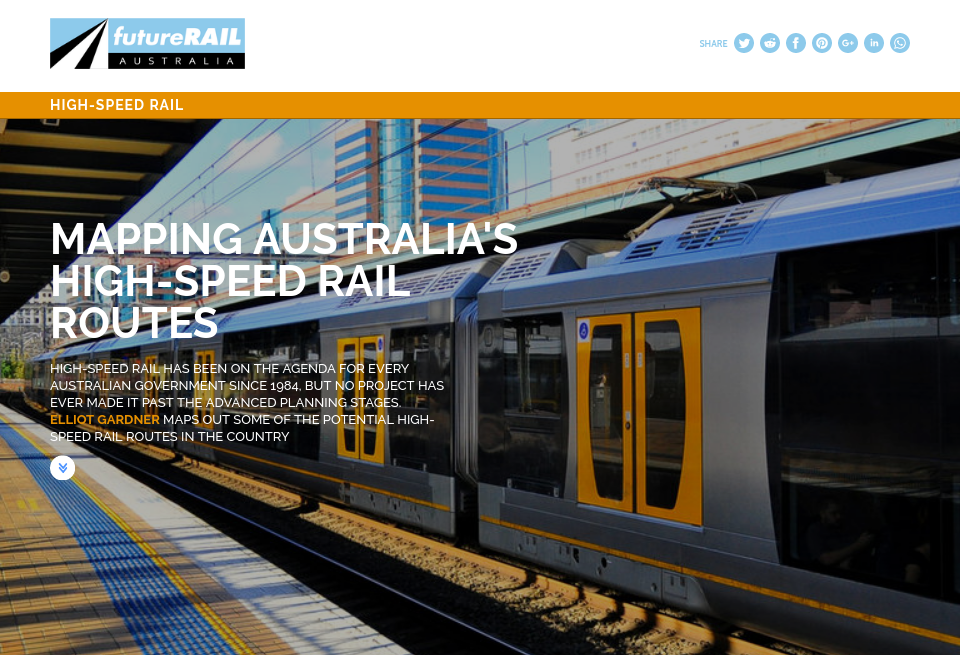 Mapping Australia's high-speed rail routes - Future Rail Australia ...