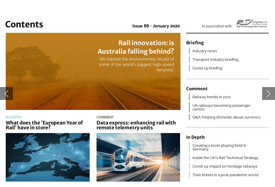 Railway trends in 2021: what’s next for the industry? - Future Rail ... Railway trends in 2021: what’s next for the industry? - Future Rail ...