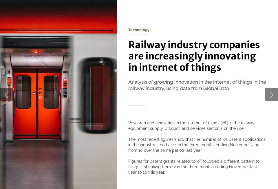 IoT Innovation in rail - Future Rail | Issue 94 | January 2022