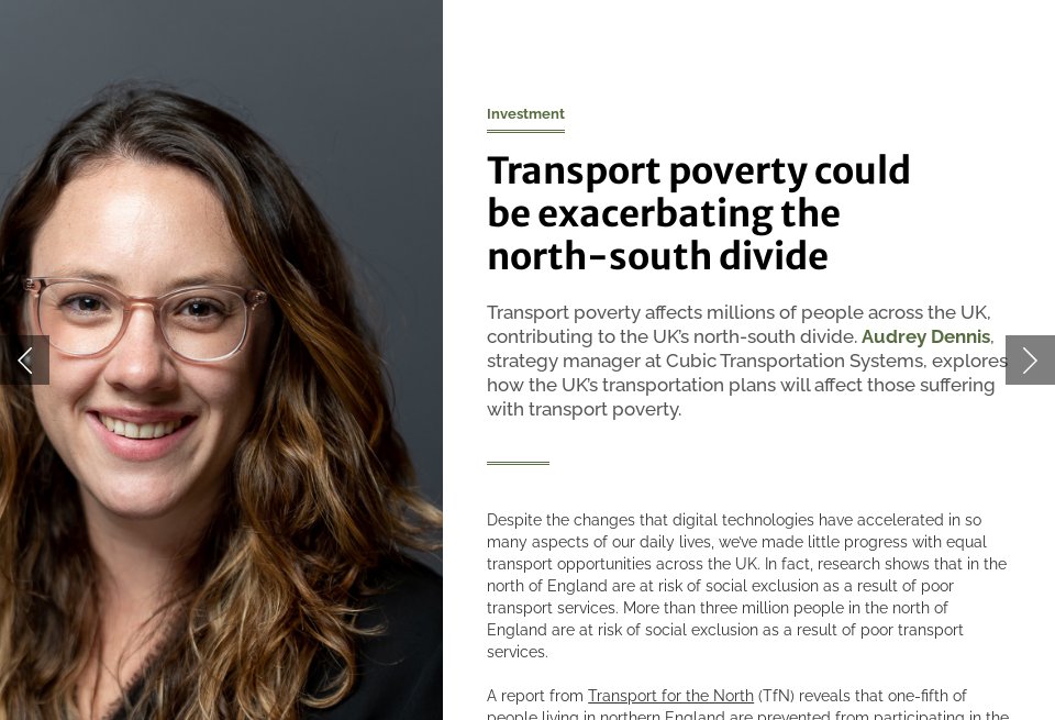 Transport poverty could be exacerbating the north-south divide - Future ...