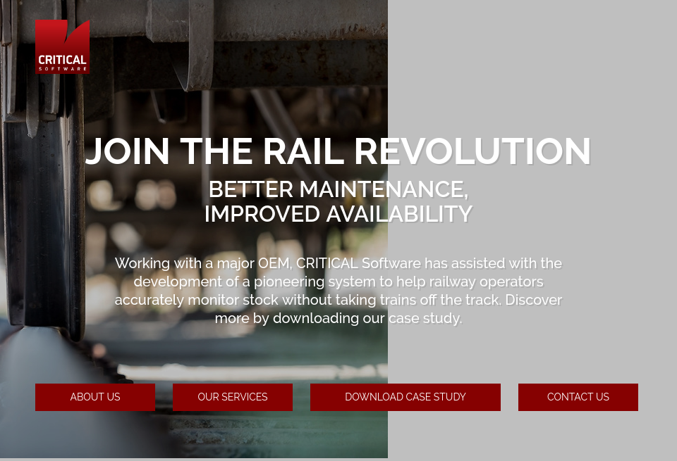 Critical Software - Future Rail | Issue 63 | July 2018