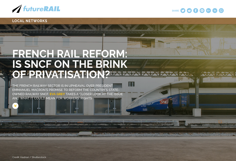French rail reform: is SNCF on the brink of privatisation? - Future ...