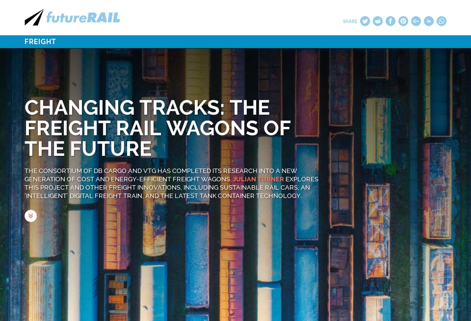Changing tracks: the freight rail wagons of the future - Future Rail ...