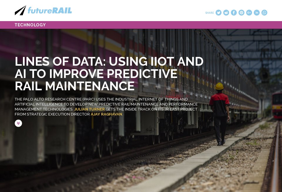 Lines of data: using IIoT and AI to improve predictive rail maintenance ...