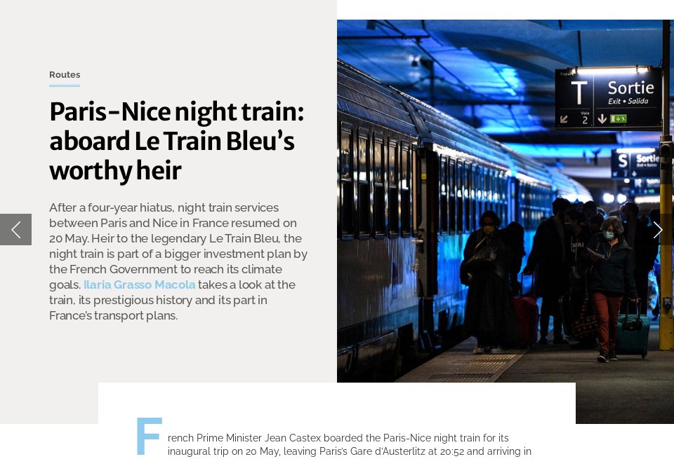 Paris-Nice night train: aboard Le Train Bleu’s worthy heir - Future ...