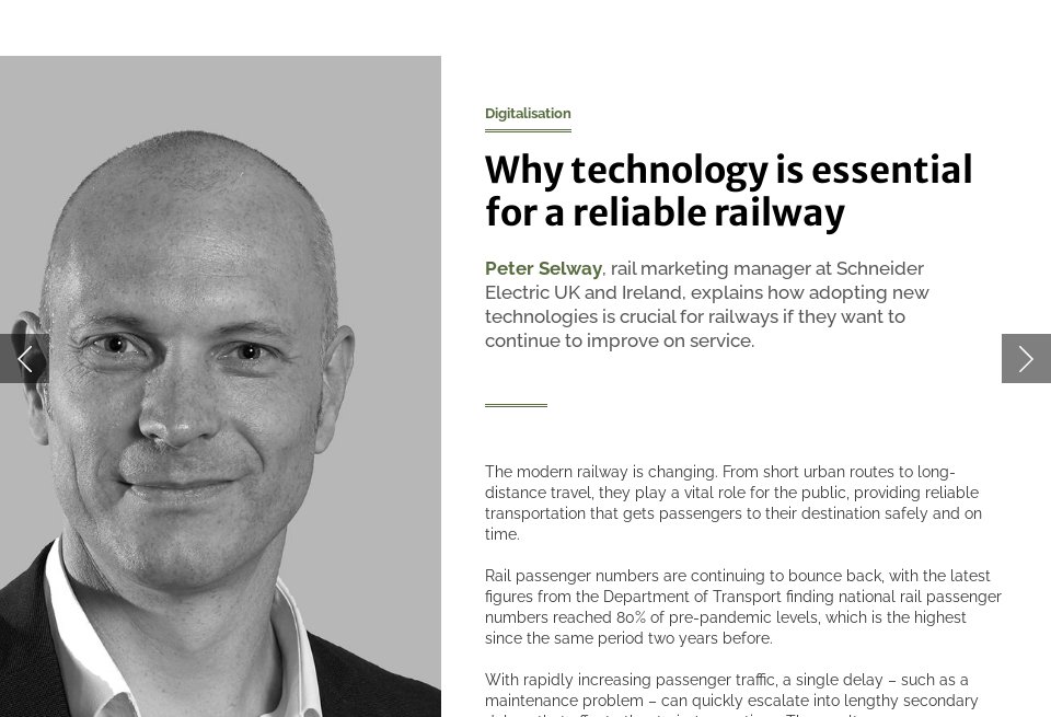 Why technology is essential for a reliable railway - Future Rail ...