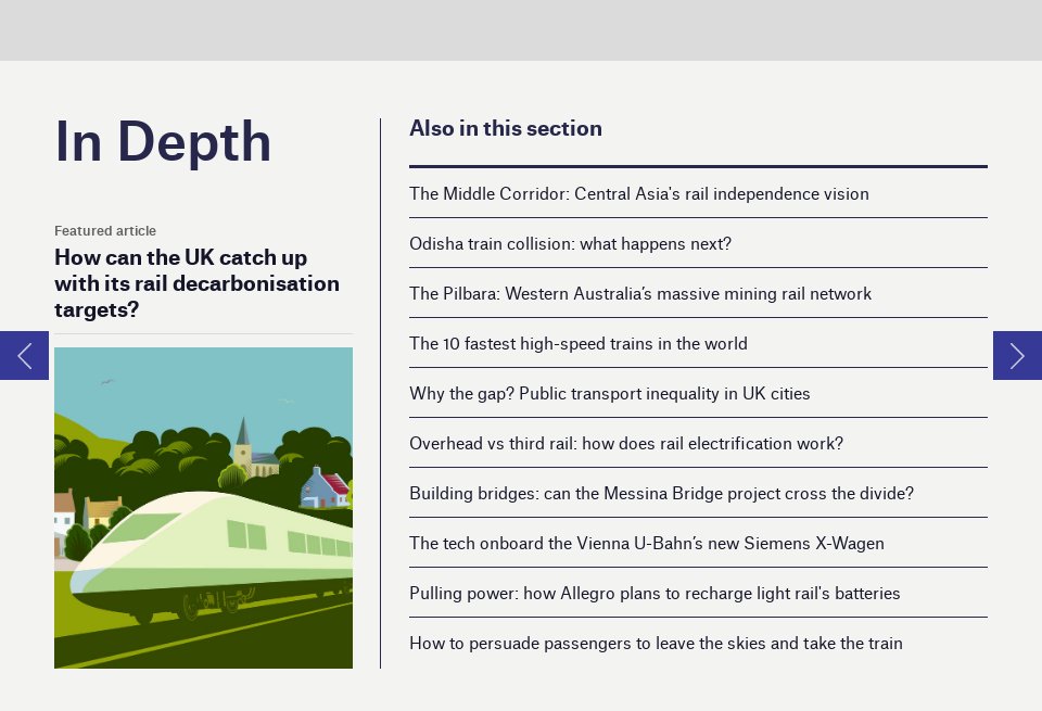 In Depth - Future Rail | Issue 103 | July 2023 In Depth - Future Rail | Issue 103 | July 2023