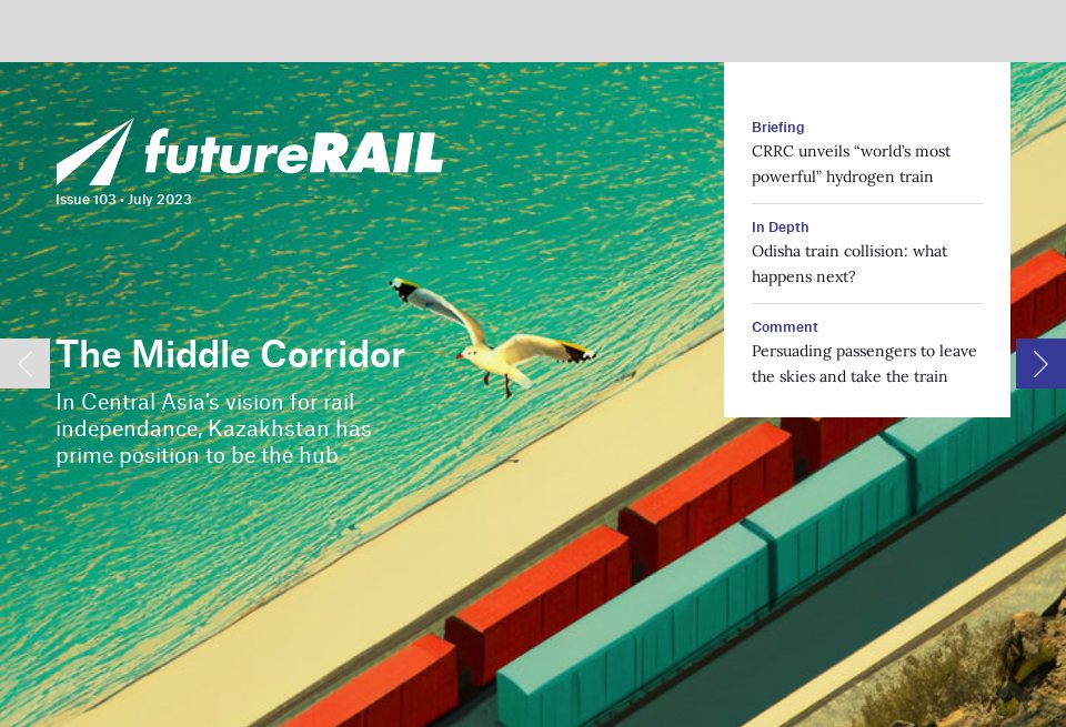 Home | The Middle Corridor - Future Rail | Issue 103 | July 2023
