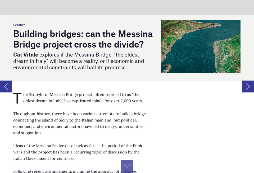 Building bridges: can the Messina Bridge project cross the divide ...