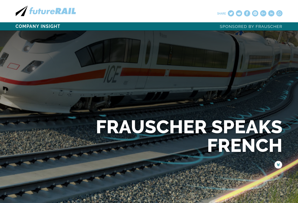 Frauscher Company Insight - Future Rail | Issue 71 | March 2019