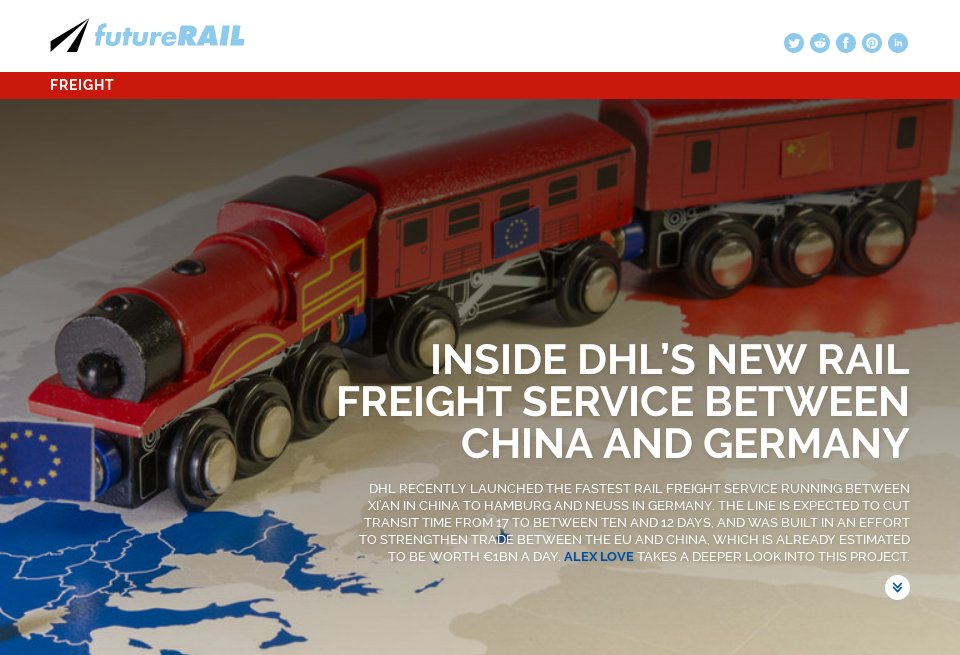Inside DHL’s new rail freight service between China and Germany ...