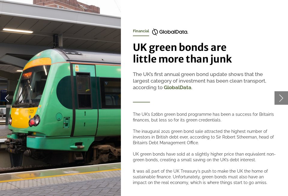 UK green bonds are little more than junk - Future Rail | Issue 101 ...