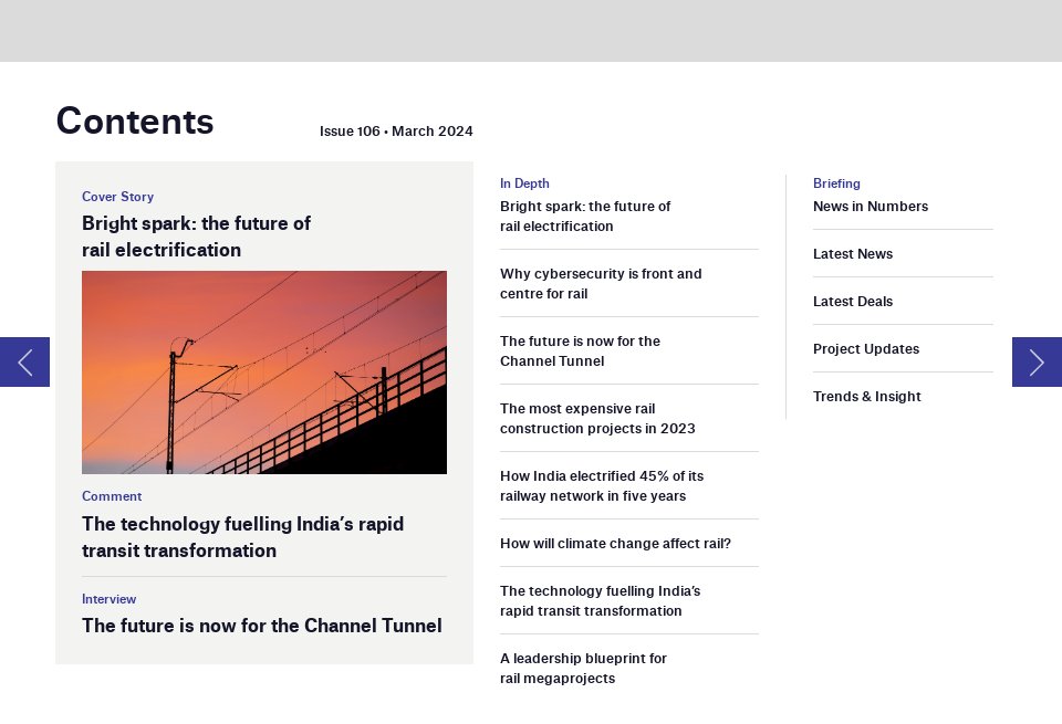 Bright spark: the future of rail electrification - Future Rail | Issue ...