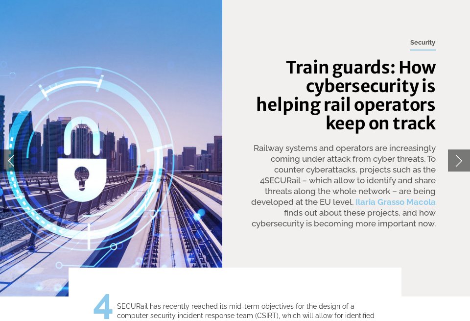 Keeping cybersecurity on track - Future Rail | Issue 90 | May 2021