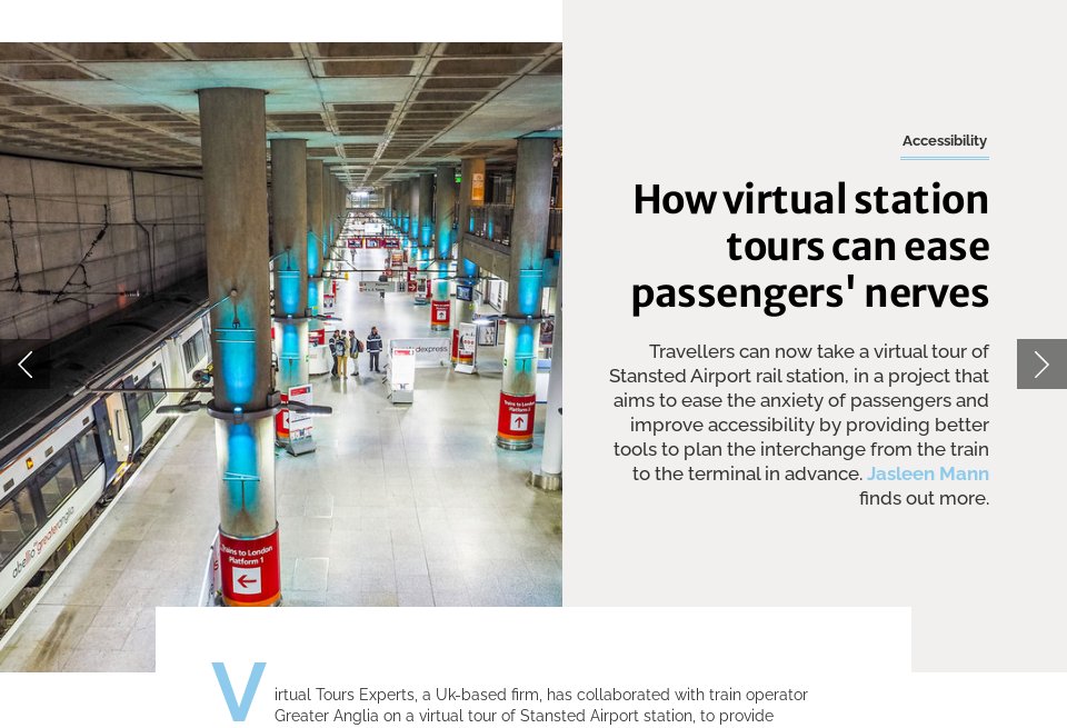 How virtual station tours can ease passengers' nerves - Future Rail ...