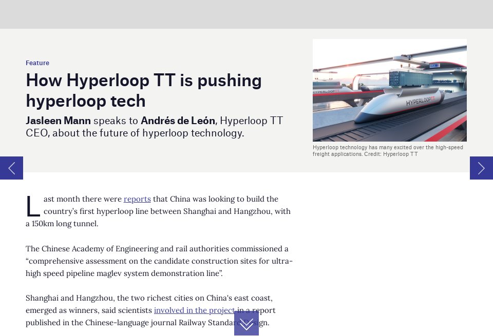 How Hyperloop Tt Is Pushing Hyperloop Tech Future Rail Issue 102