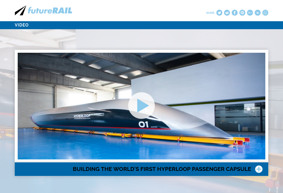 Building The Worlds First Hyperloop Passenger Capsule Future Rail Issue 67 November 2018