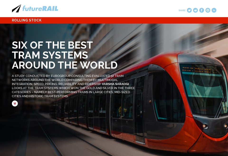 Six of the best tram systems around the world - Future Rail | Issue 79 ...