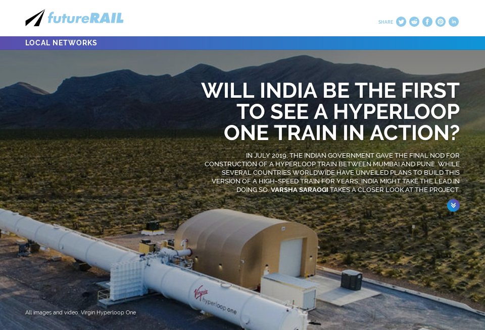 Will India be the first to see a Hyperloop One train in action ...