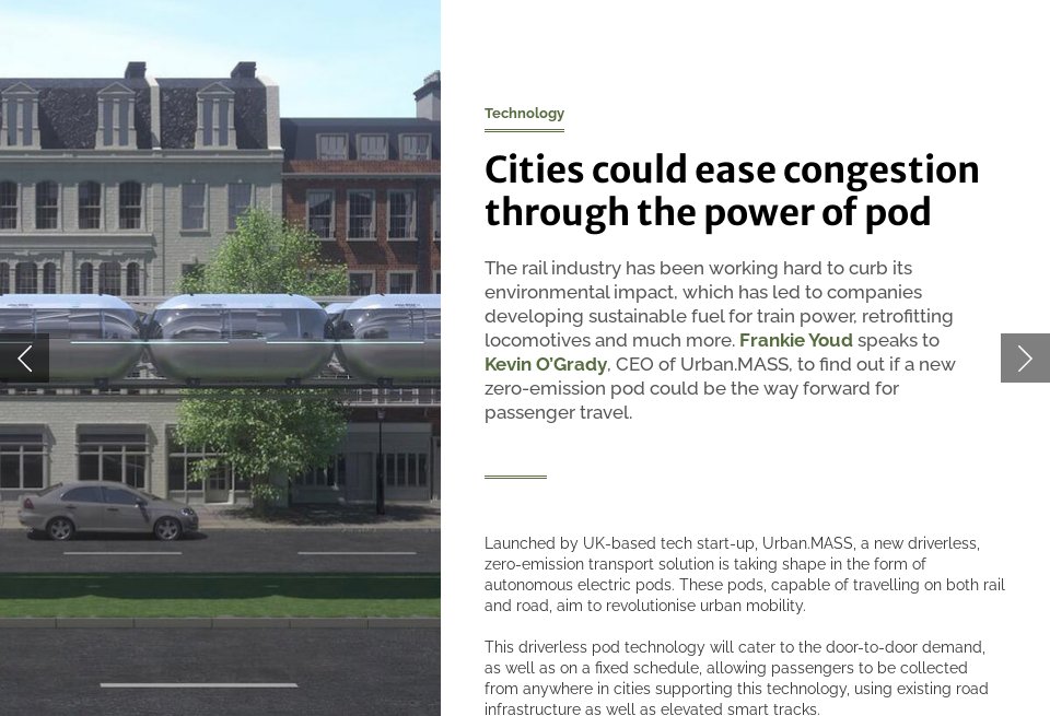 Cities could ease congestion through the power of pod - Future Rail ...