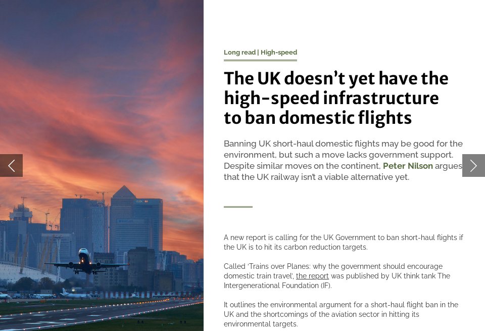 The UK doesn’t yet have the high-speed infrastructure to ban domestic ...