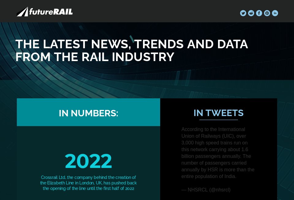 The latest news, trends and data from the rail industry - Future Rail ...