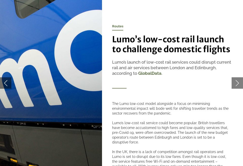 Lumo’s low-cost rail launch to challenge domestic flights - Future Rail ...
