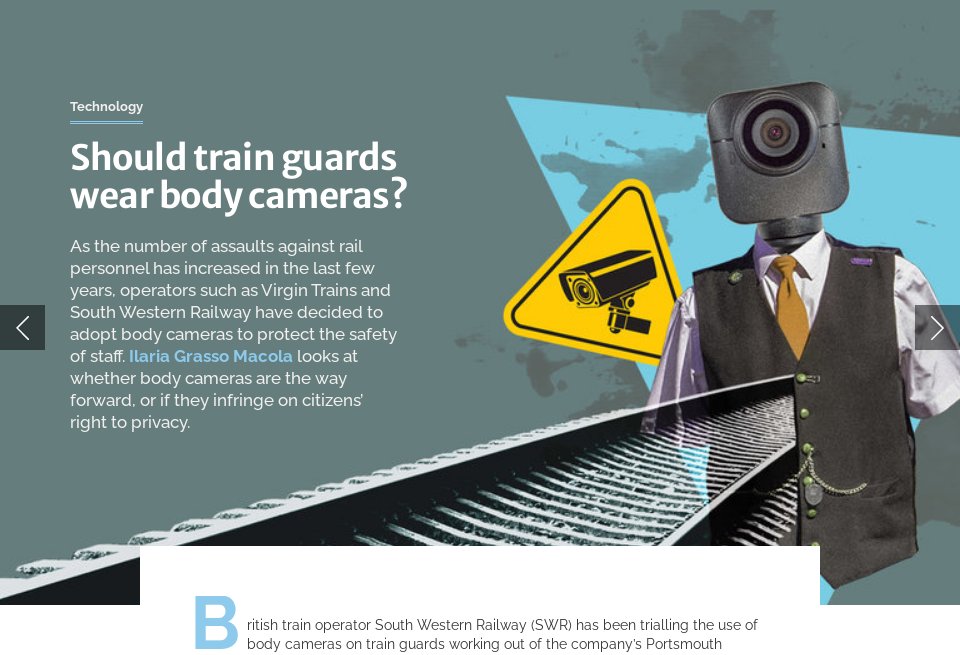 Should train guards wear body cameras? - Future Rail | Issue 92 ...