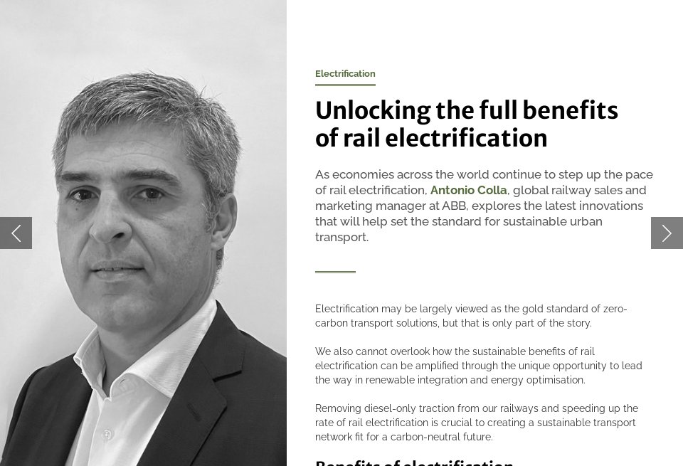 Unlocking the full benefits of rail electrification - Future Rail | Issue 98 | September 2022