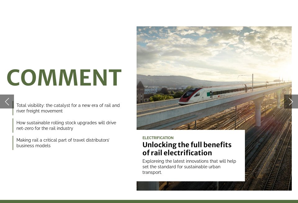 Unlocking the full benefits of rail electrification - Future Rail ...