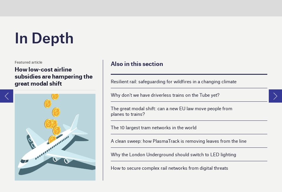 In Depth - Future Rail | Issue 104 | September 2023 In Depth - Future Rail | Issue 104 | September 2023