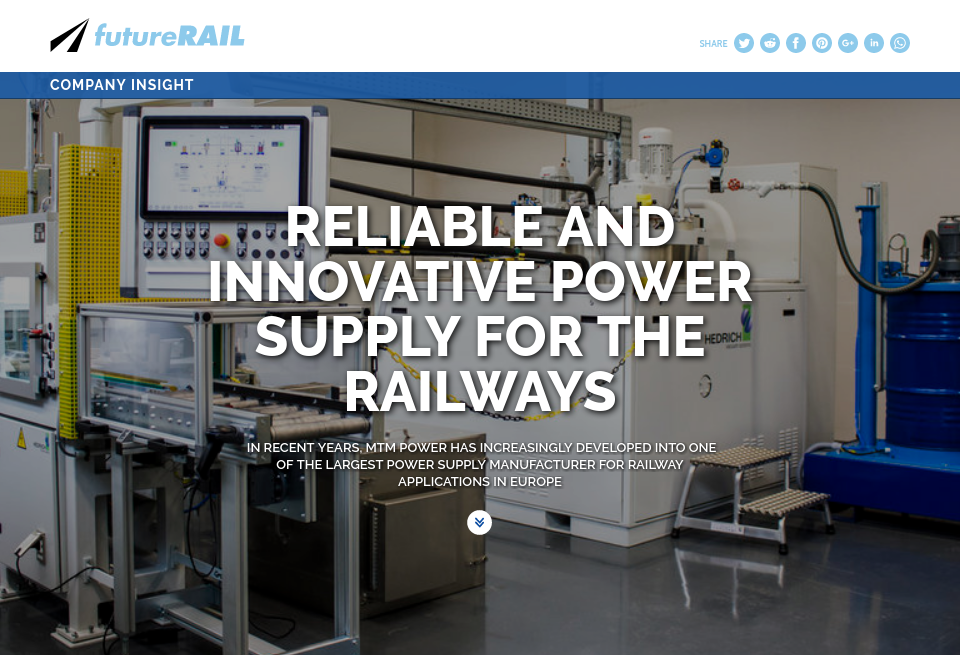 MTM Power Company Insight - Future Rail | Yearbook 2018